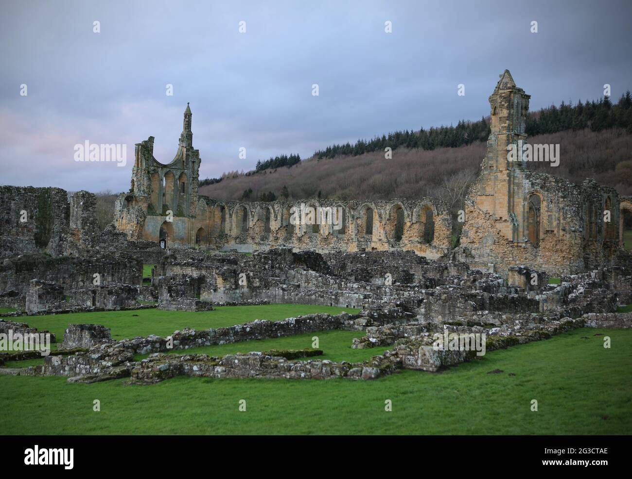 The ruins of Byland Abbey in North Yorkshire Stock Photo - Alamy