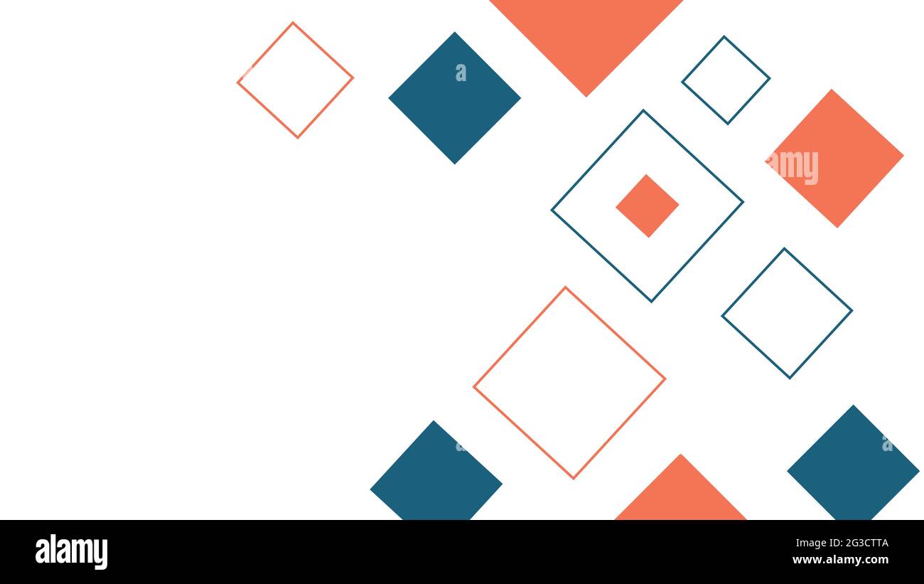 Minimal geometric background with geometry. Dynamic squares and lines ...