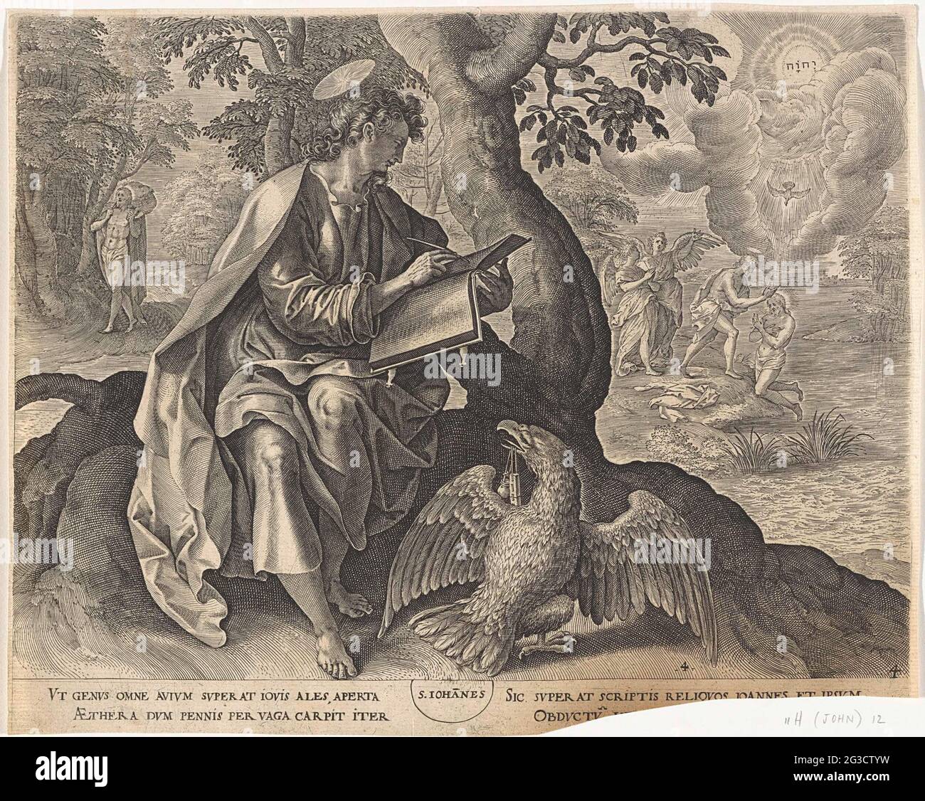 Evangelist Johannes; S. Iohanes; Four evangelists; Theatrum Biblicum ...