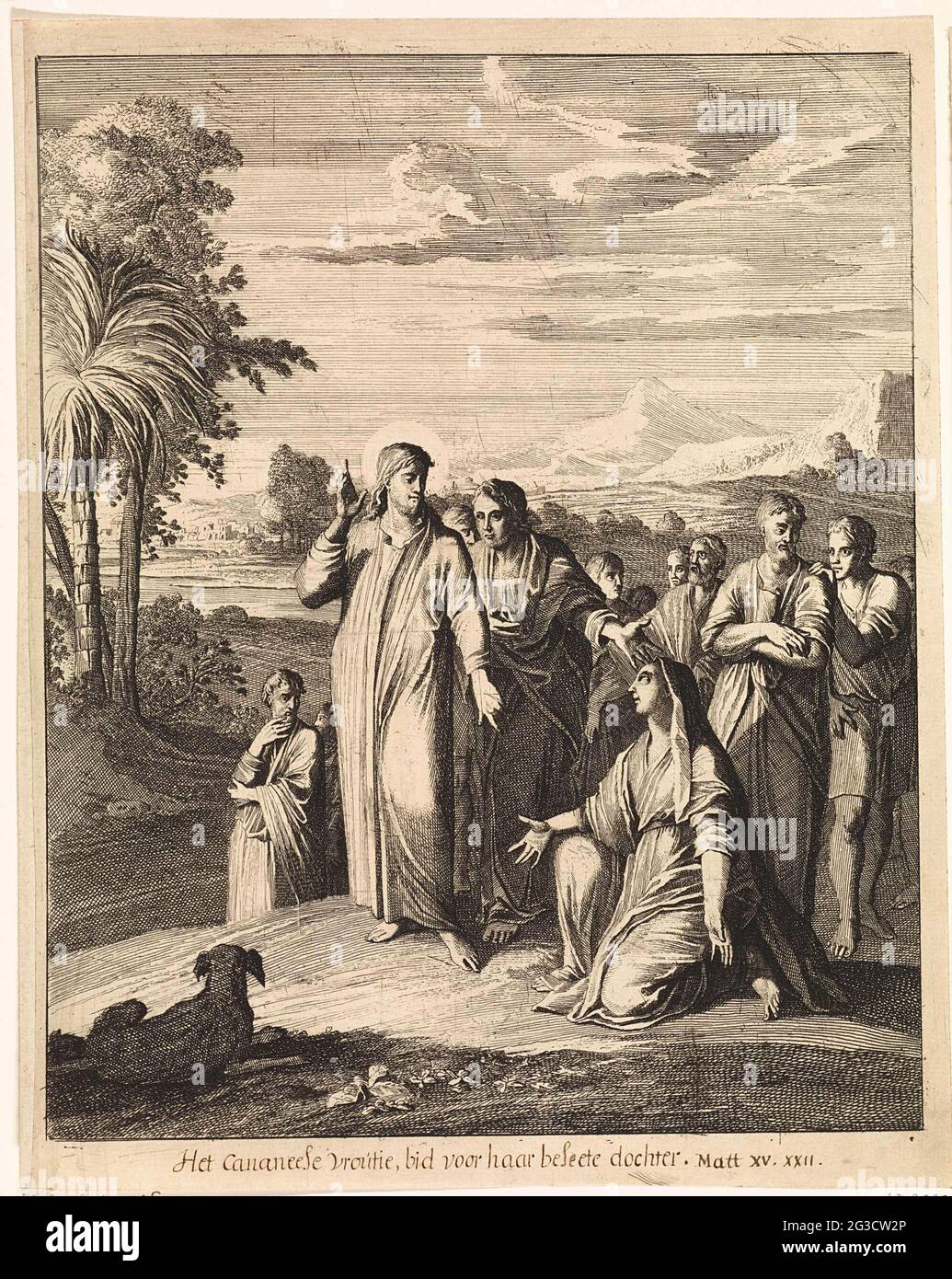 Christ and the Canaanite woman Stock Photo - Alamy