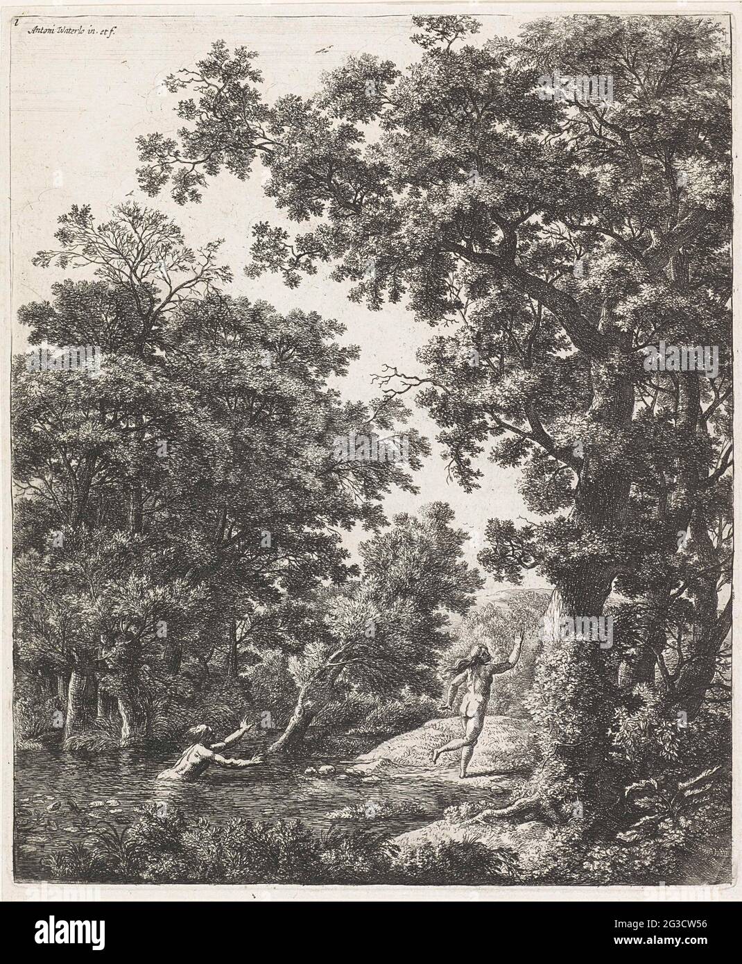 Alpheus and Arethusa; Landscapes with scenes from Ovidius ...