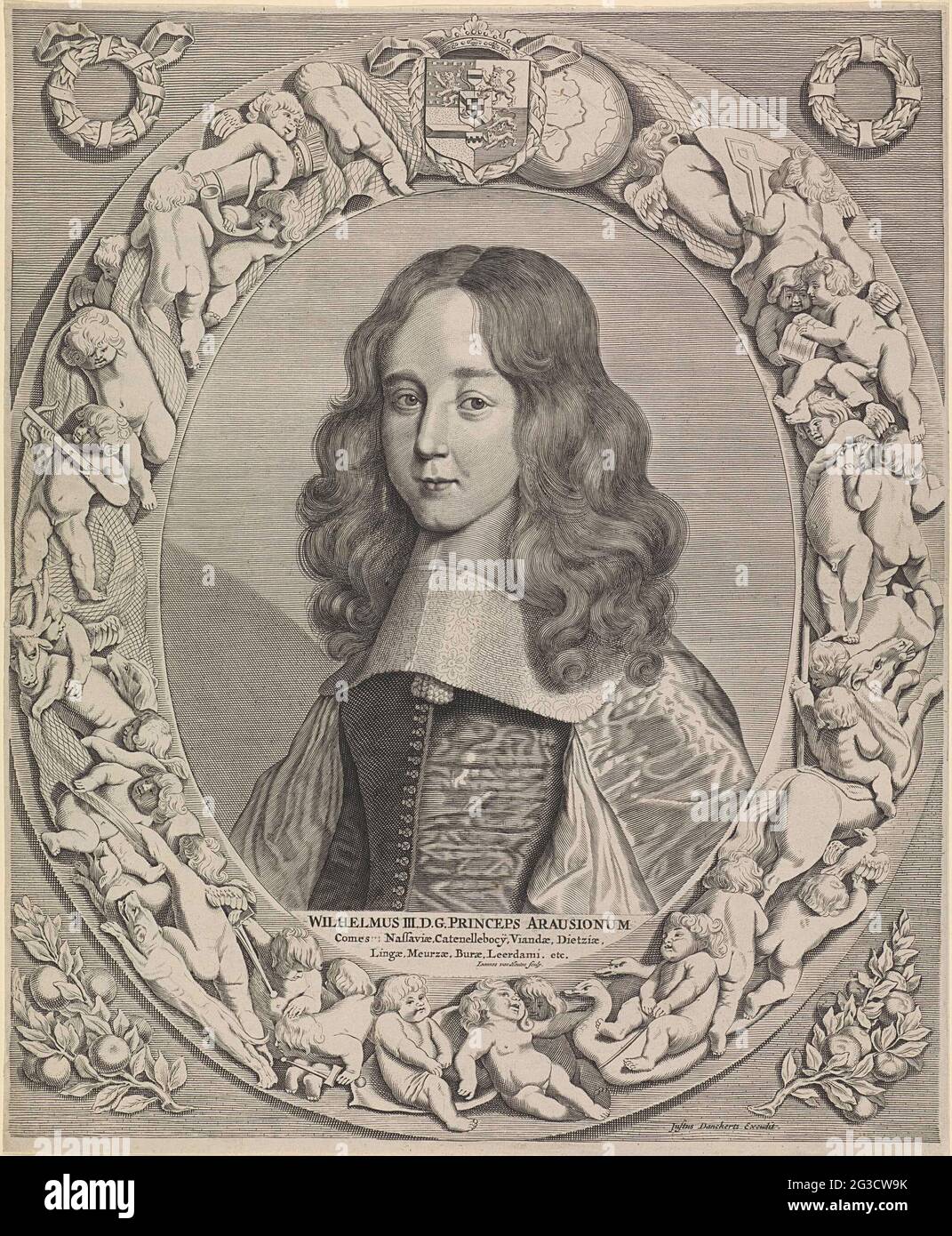 Portrait of Willem III, Prince of Orange. Portrait of Willem III in an ...