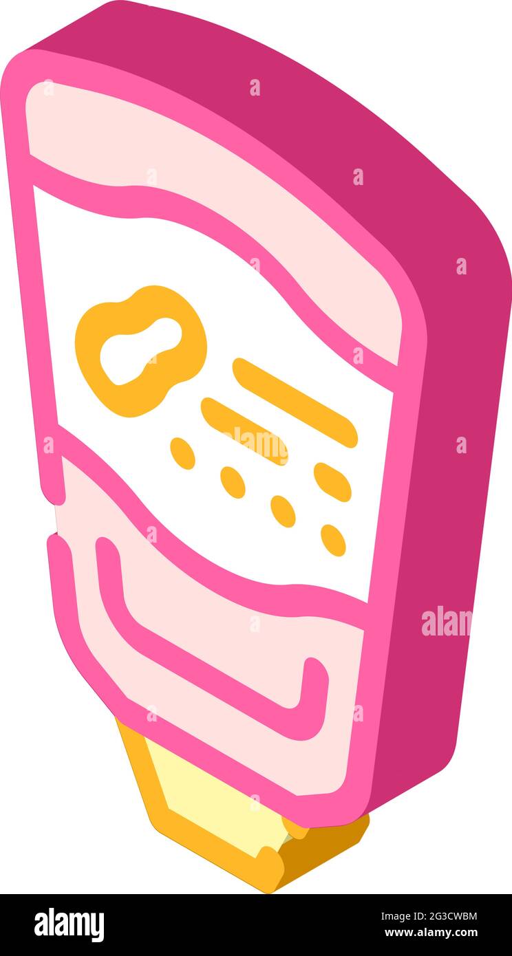 doy-pack peanut butter isometric icon vector illustration Stock Vector ...