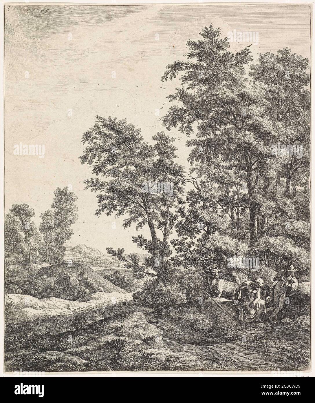 Mercury and Argus; Landscapes with scenes from Ovidius' metamorphoses ...