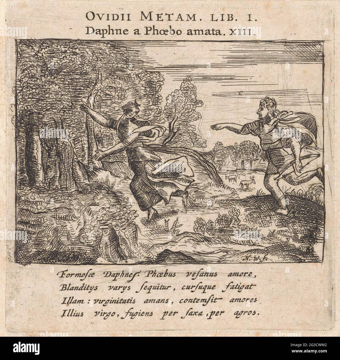 Apollo and Daphne; Ovidii Metam. LIB. I Daphne A Phoebo Amata XIII ...
