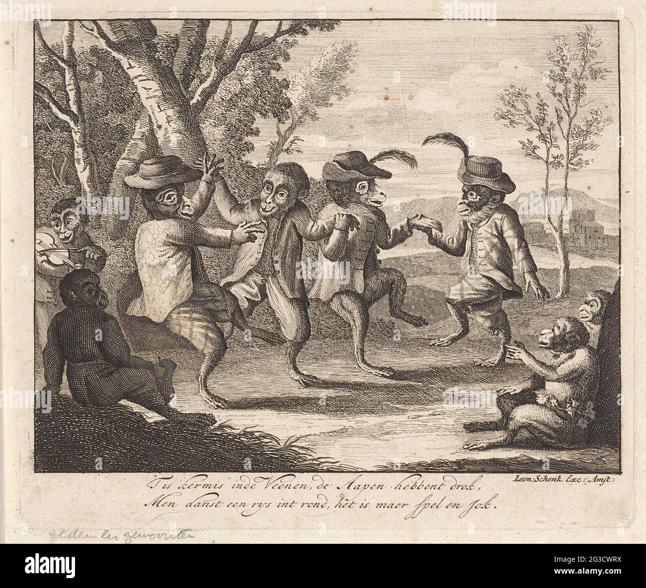 Dancing monkeys; Monkey game in the world; 't Aapen play in the world ...