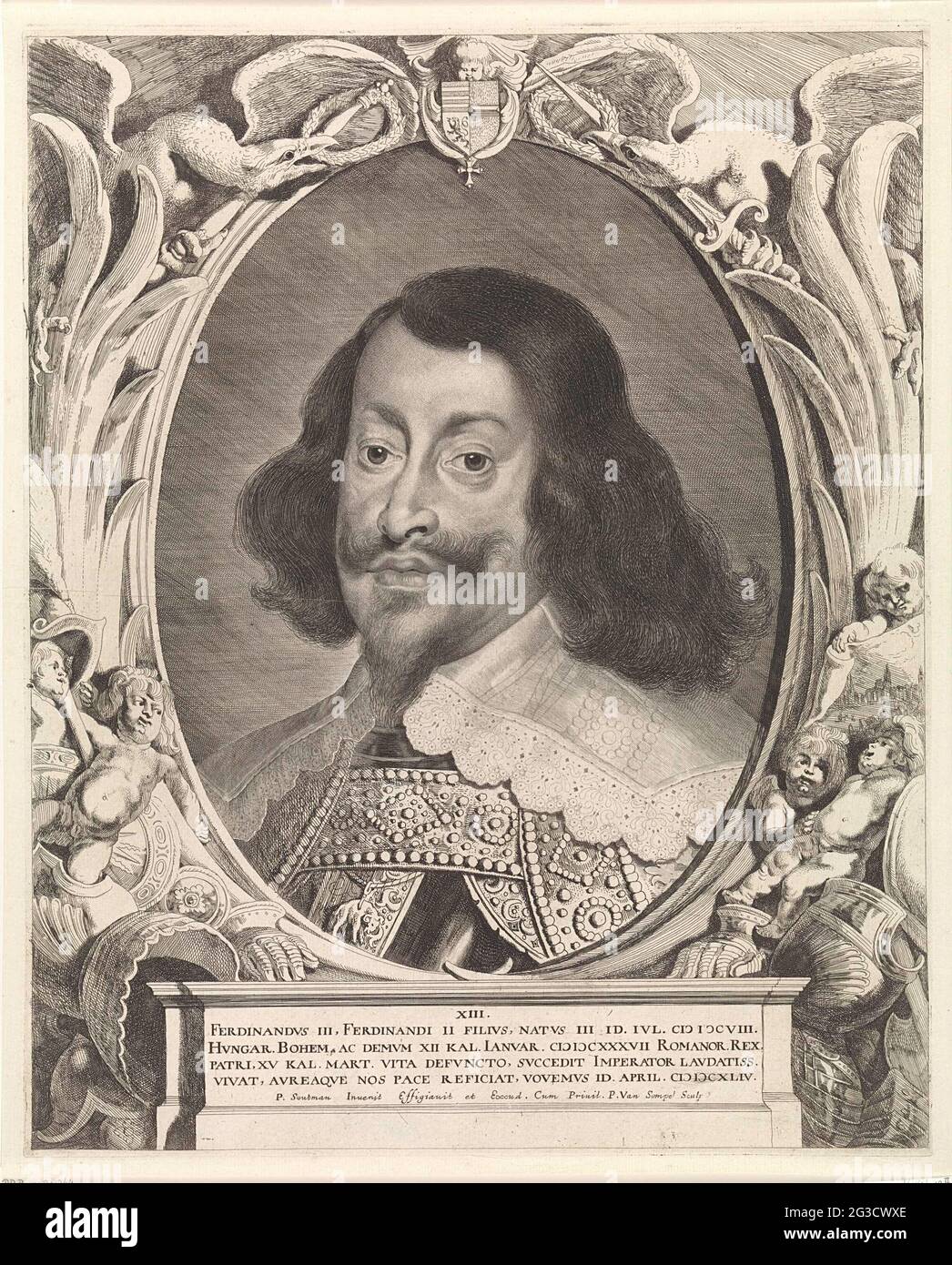 Portrait of Ferdinand III (German emperor). Portrait of Ferdinand III ...