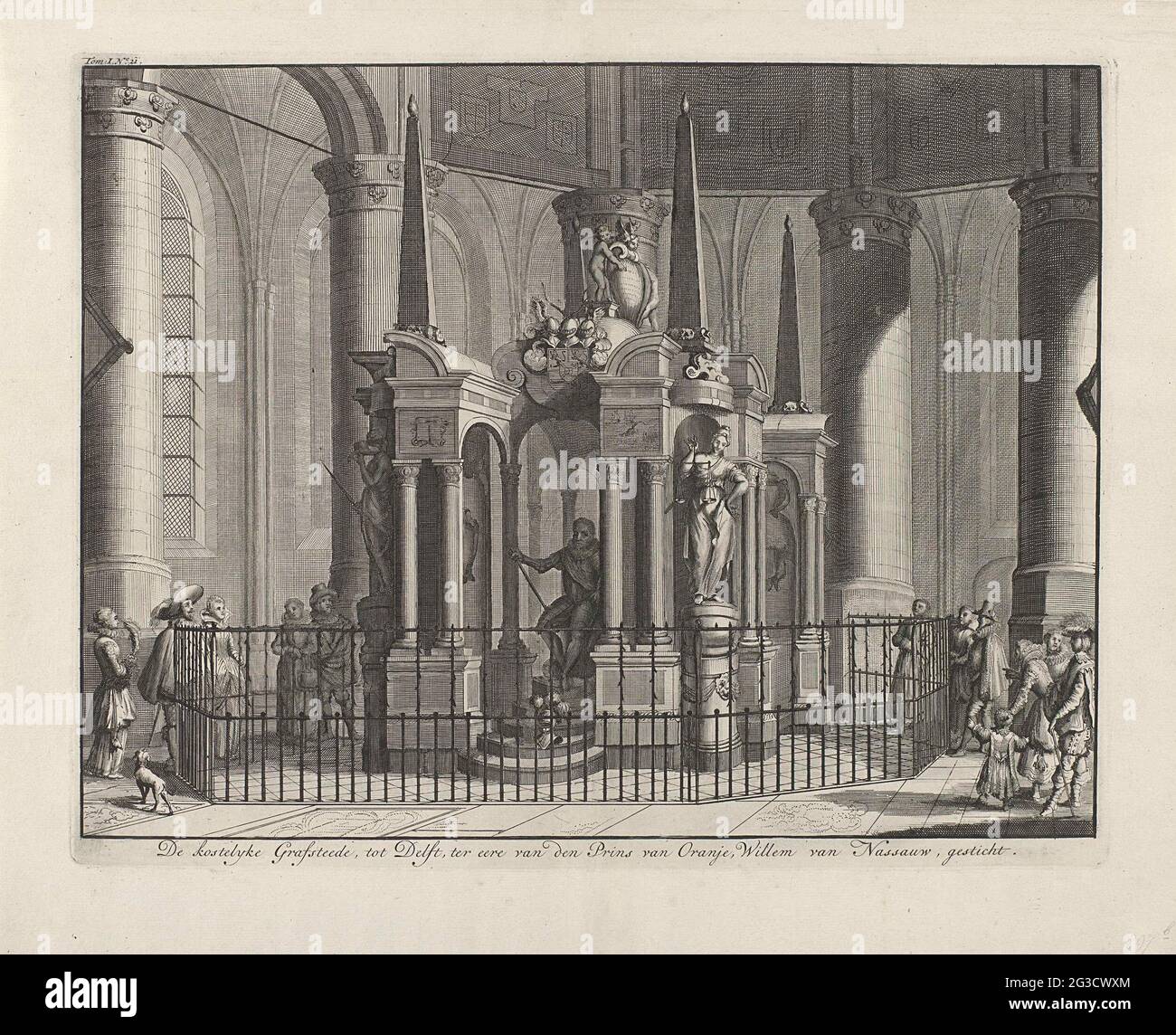 Graftombe of Willem I, Prince of Orange, 1623. Tomb or Praal Graf of ...