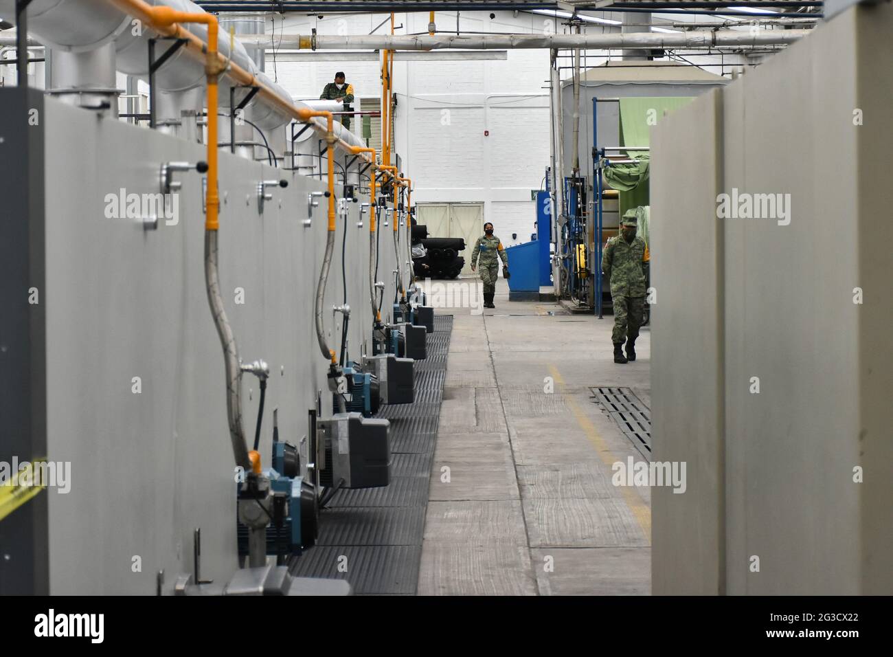 MEXICO CITY, MEXICO - JUNE 15: A military manufactures uniforms for ...