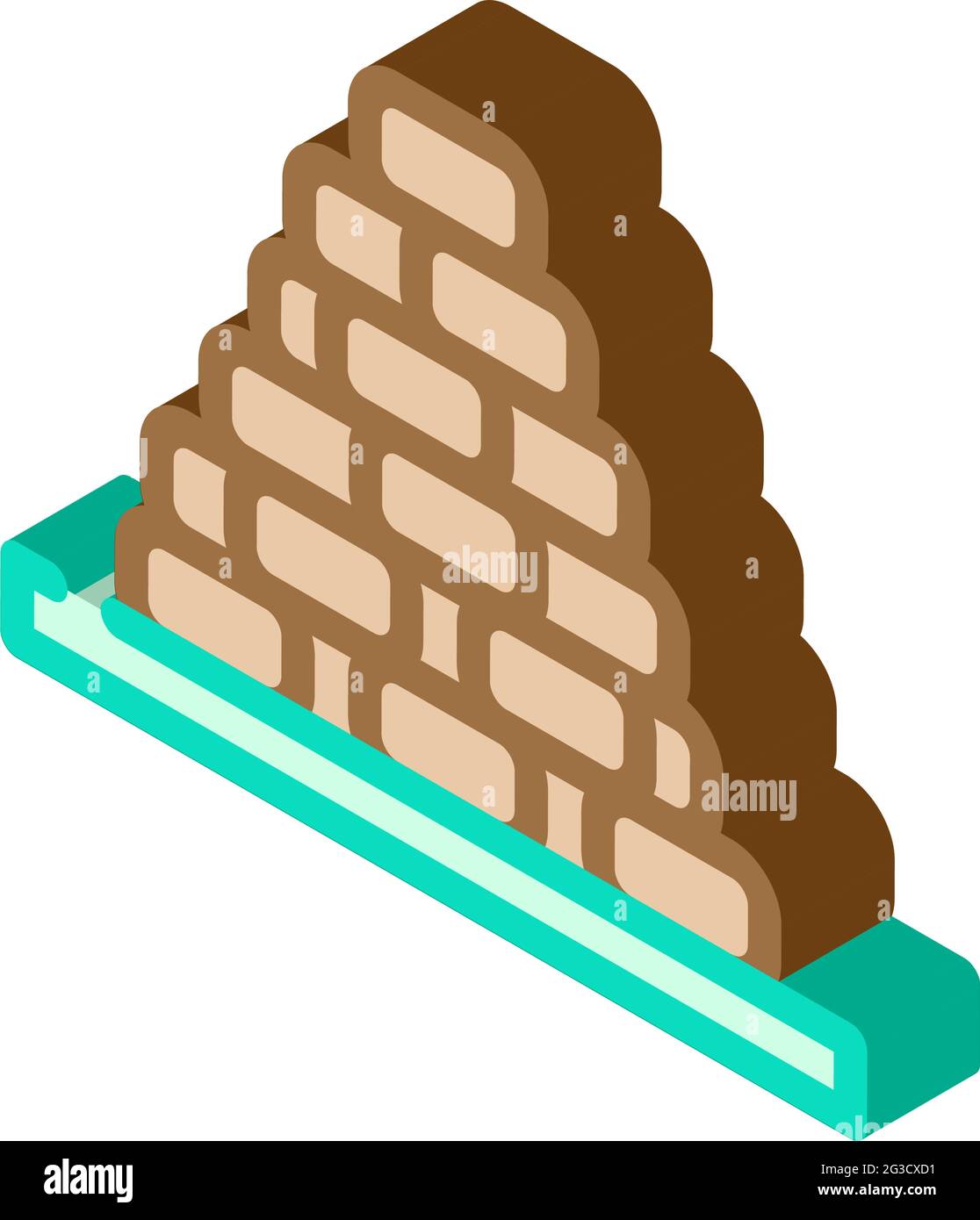 heap of peat isometric icon vector illustration Stock Vector Image ...