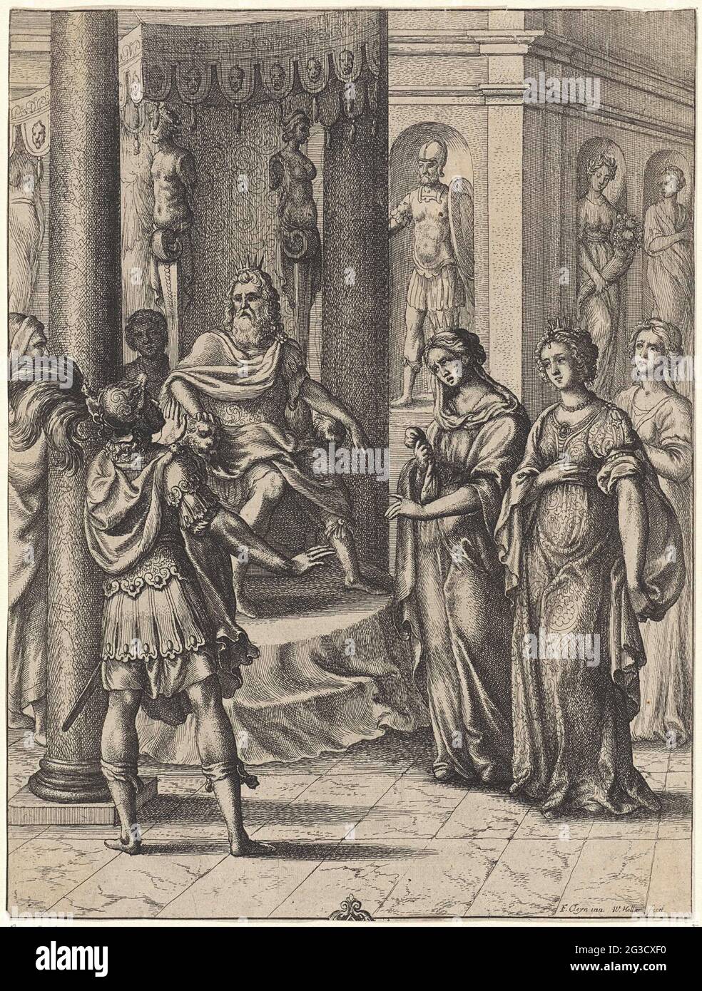 Turnus for the throne latinus; Working from Vergilius. Turnus speaks to ...