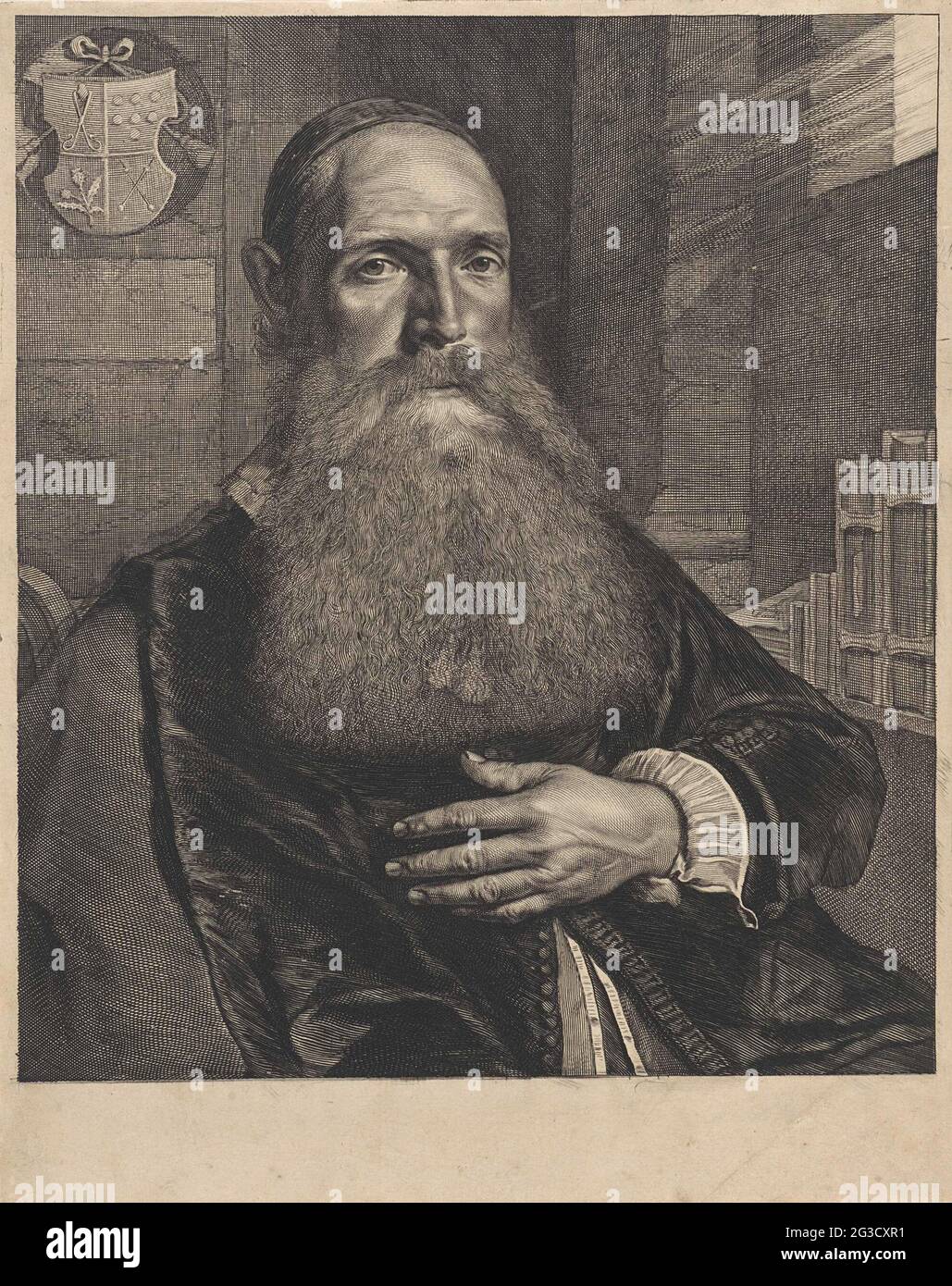 Portrait of Willem de Rijck. The Amsterdam eye doctor Willem de Rijck ...