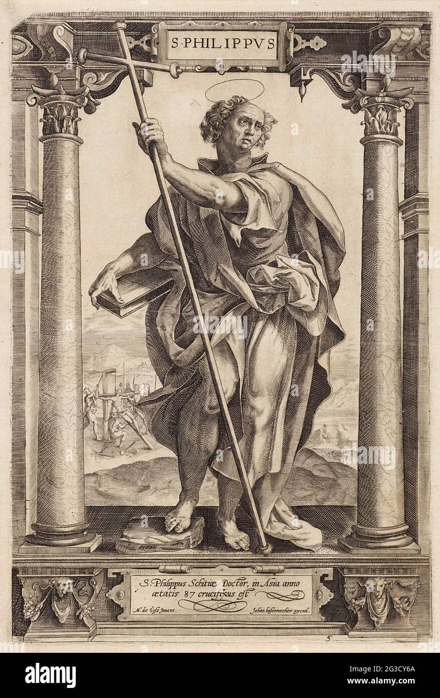 H. Filipus; S. Philippvs; Christ and the twelve apostles, and H. Paulus ...