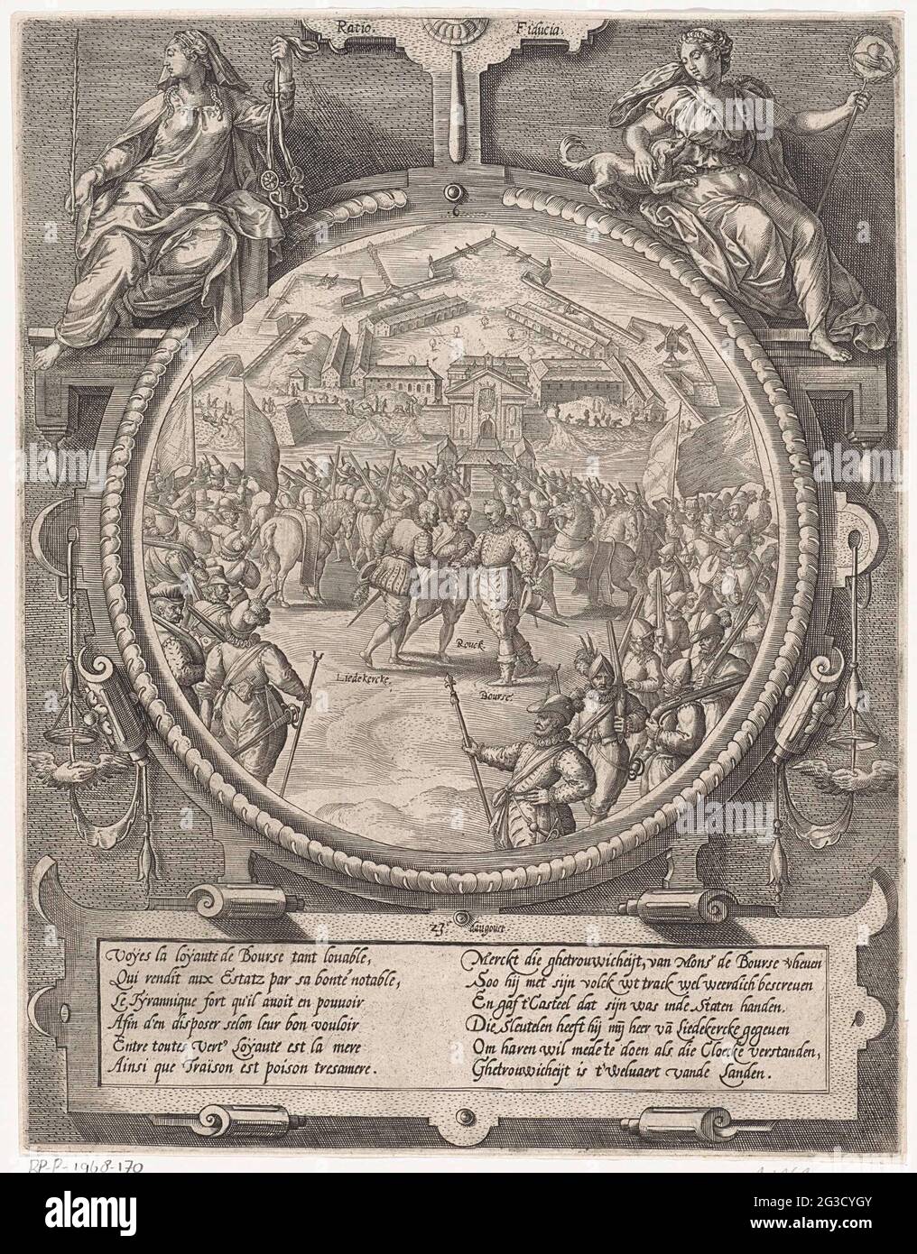 The keys of the citadel are transferred to Liedekercke, 1577 ...