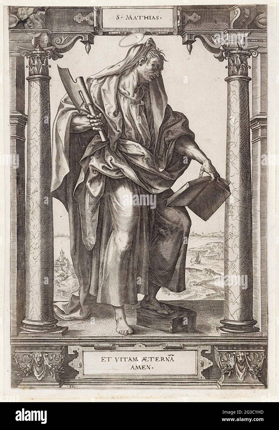 H. Mattias; S. Mathias; Christ and the twelve apostles, and H. Paulus ...