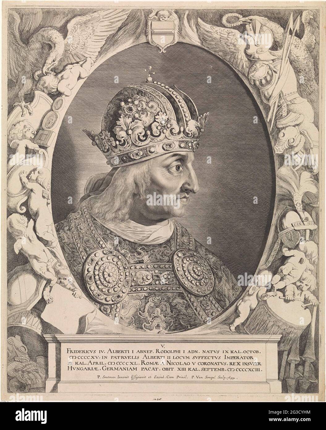 Portrait of Frederik III of Habsburg (German emperor), as King Frederik ...