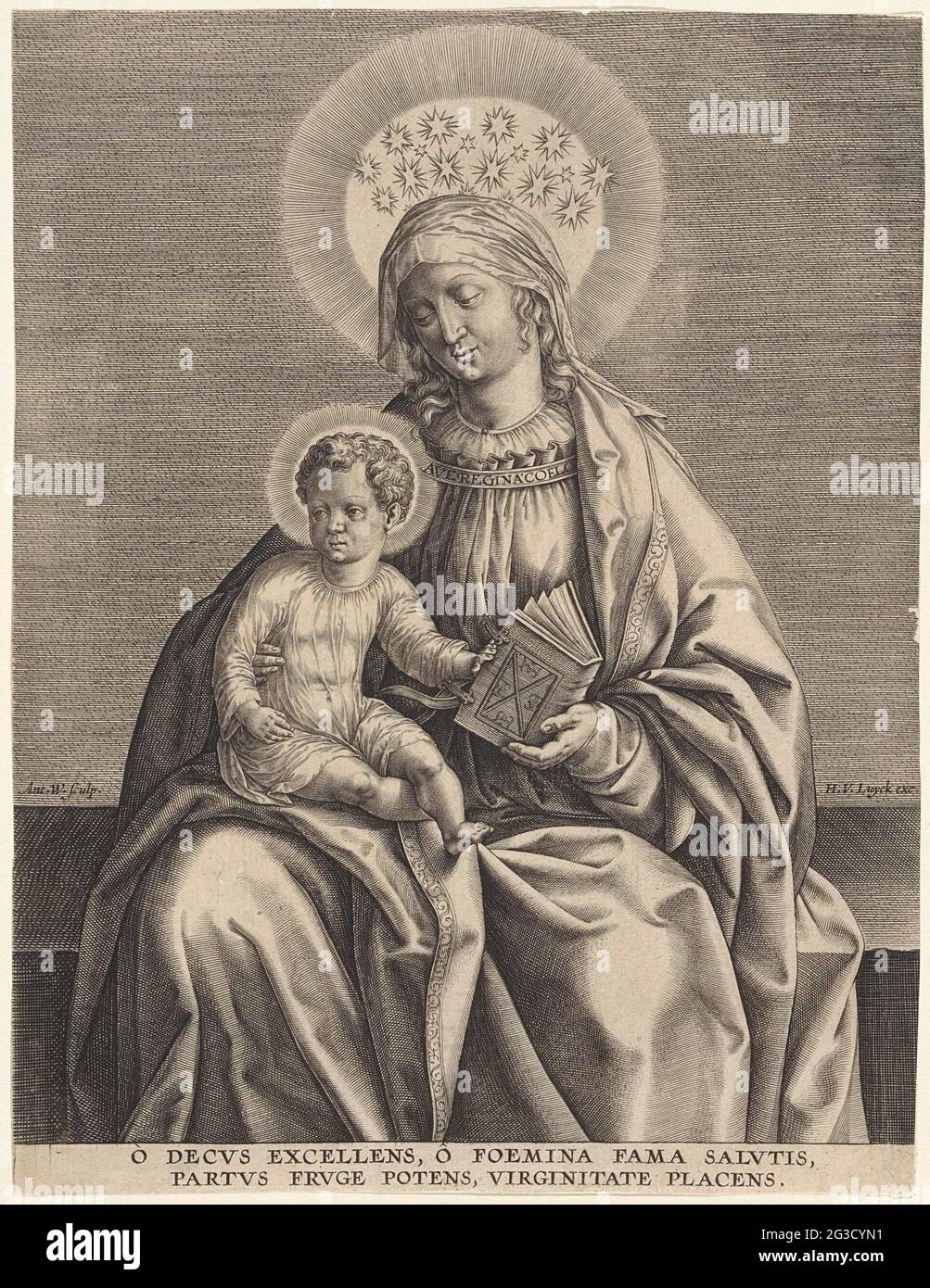 Maria with Christ child. Maria is on your lap with the Christ child ...