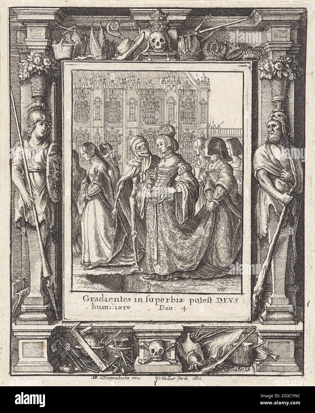 The empress and death; Dance dance. The empress walks with her lawmes ...