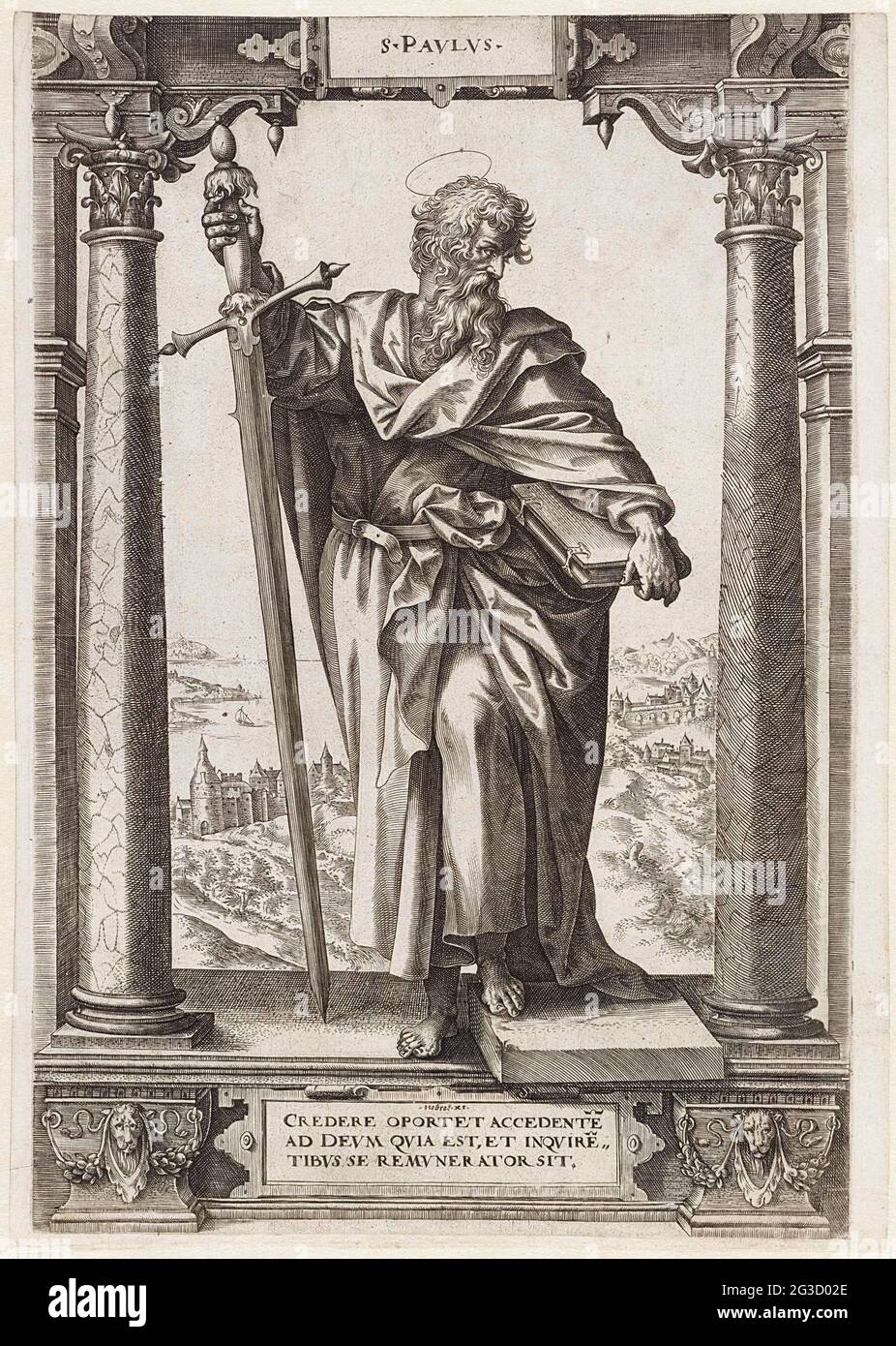 H. Paulus from Tarsus; S. PAVLVS; Christ and the twelve apostles, and H ...