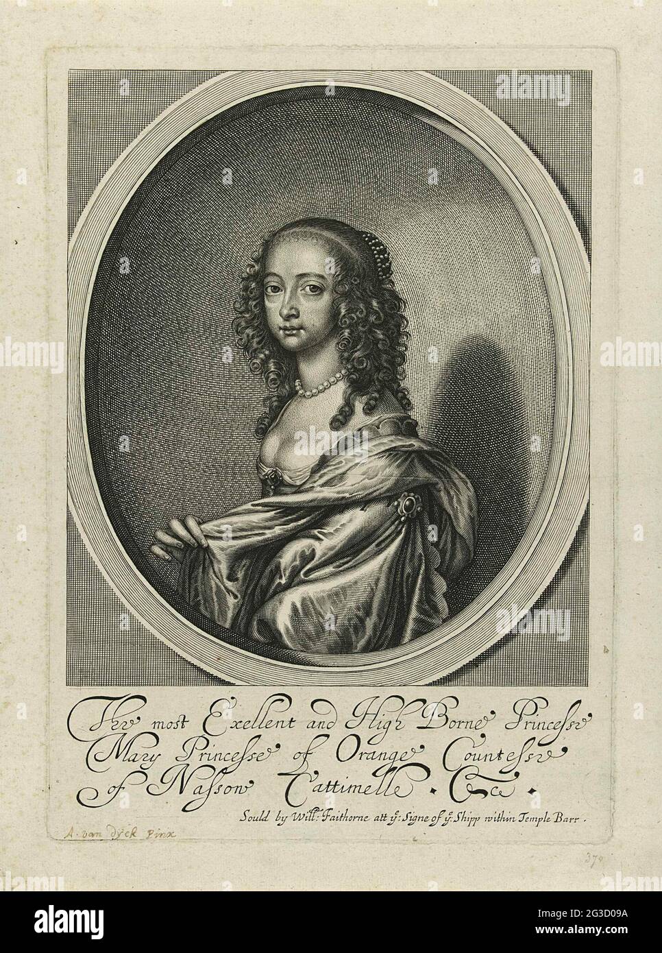 Portrait of Maria Henrietta Stuart. Portrait of Maria Henrietta in an ...
