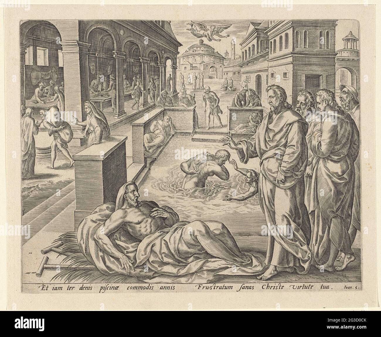 Christ heals the sick of betzata (Bethesda); Miracles of Christ ...