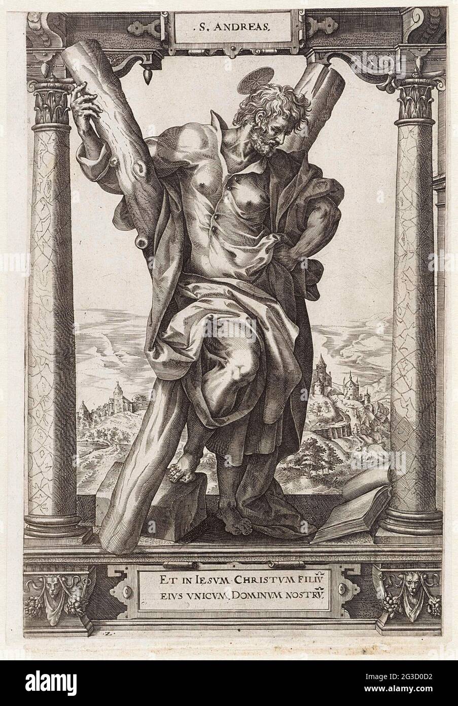 H. Andreas; S. Andreas; Christ and the twelve apostles, and H. Paulus ...