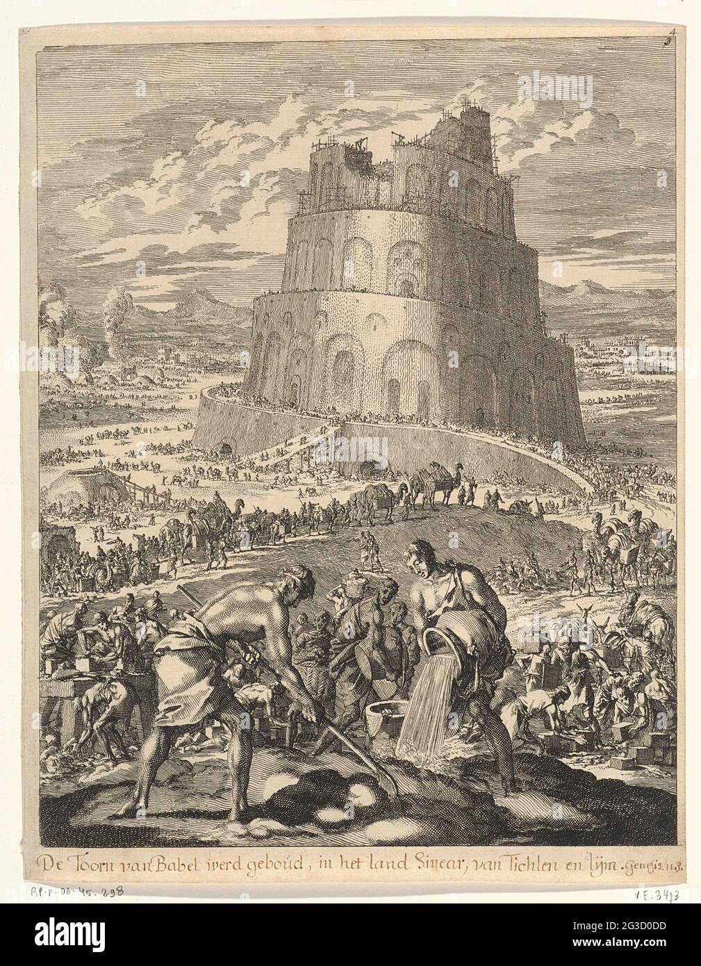 Construction of the tower of Babel Stock Photo - Alamy