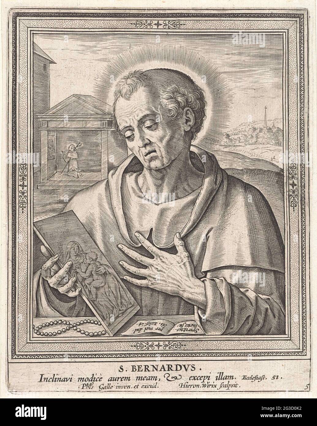 H. Bernardus from Clairvaux; S. BERNARDVS; Male founders of a religious ...