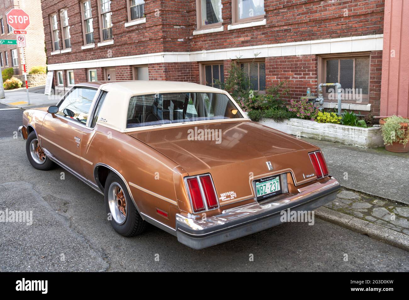 Seattle, Washington USA - April 06, 2021: cadillac brougham oldsmobile ...