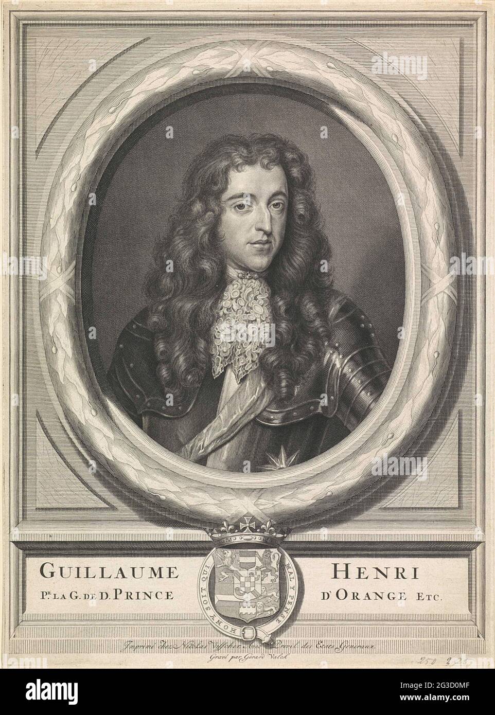 Portrait of Willem III, Prince of Orange. Portrait of Willem III in an ...