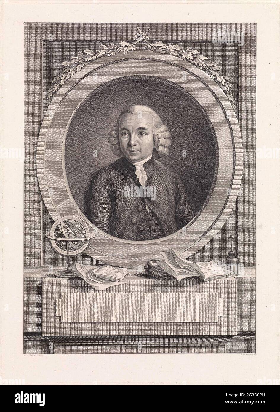Portrait of Jean Henri van Swinden. Portrait of the Dutch erasure and ...