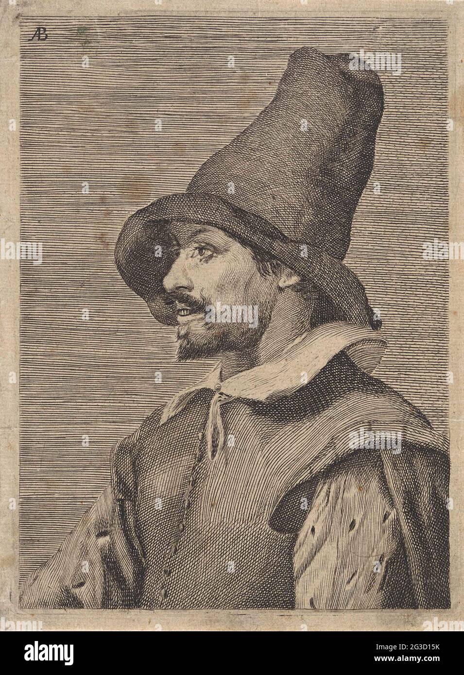 Portrait of Jan Jansz, Alias Jan Death. Bust to the left of Jan Jansz ...