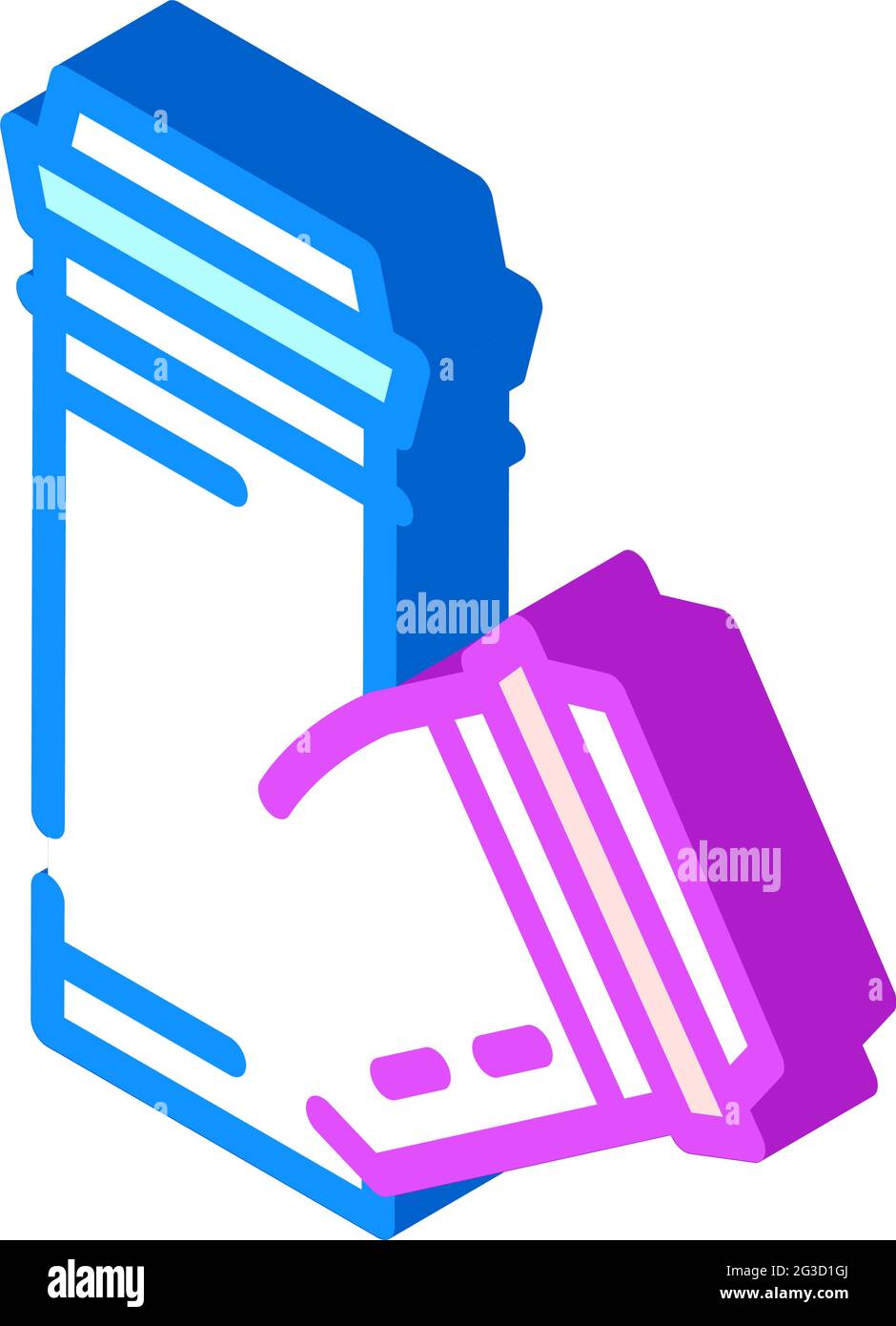 polypropylene plastic pipes isometric icon vector illustration Stock ...