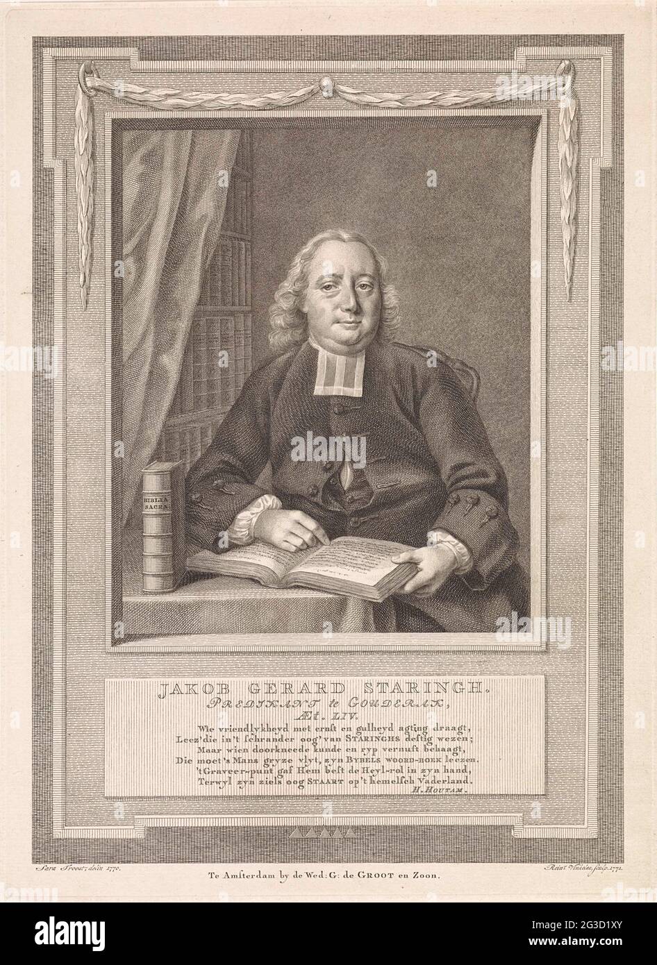 Portrait of Jacobus Gerardus Staring. Portrait of Jacobus Gerardus ...