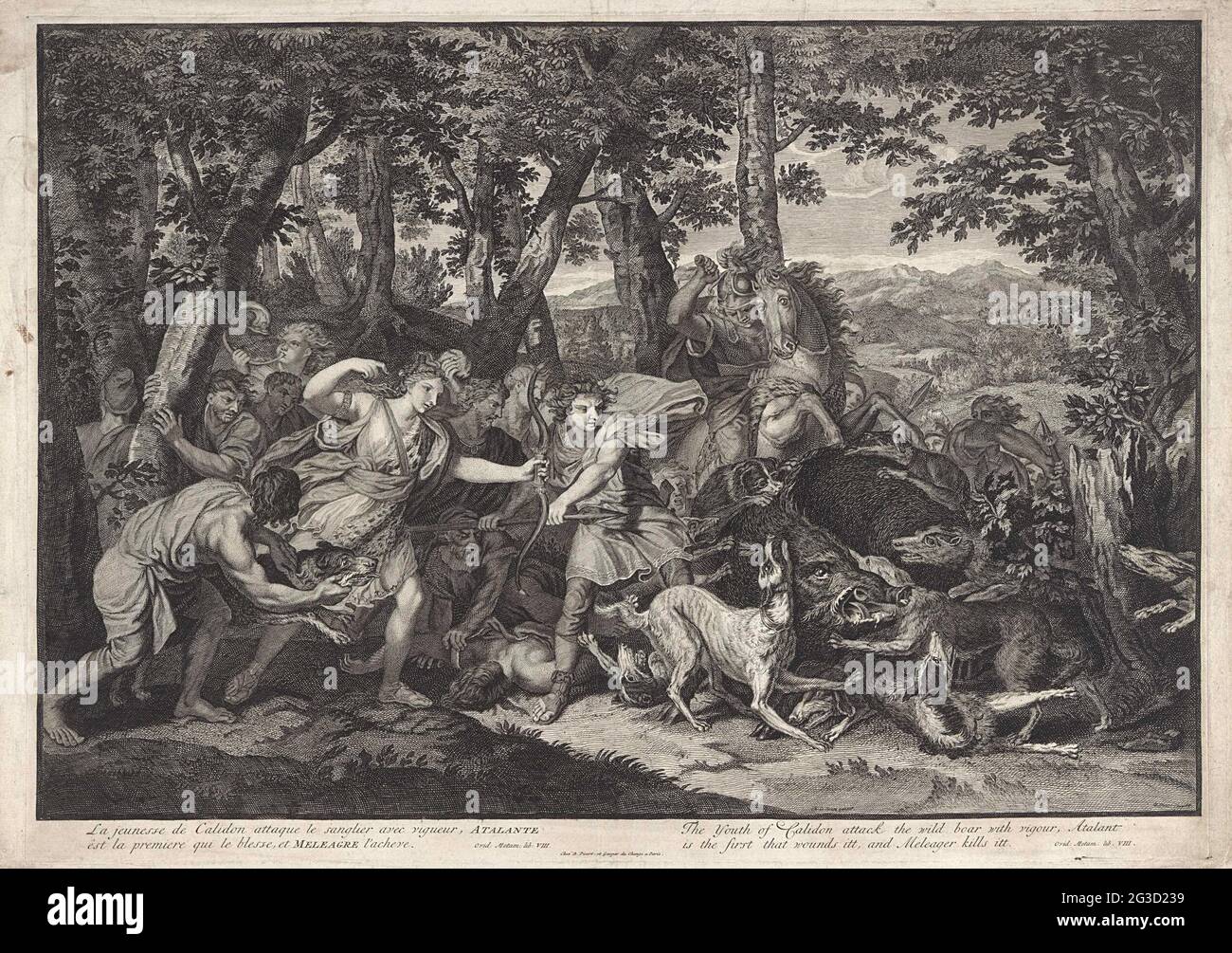 Yacht on the Caledonian boar; History of Meleager. Meleager and ...