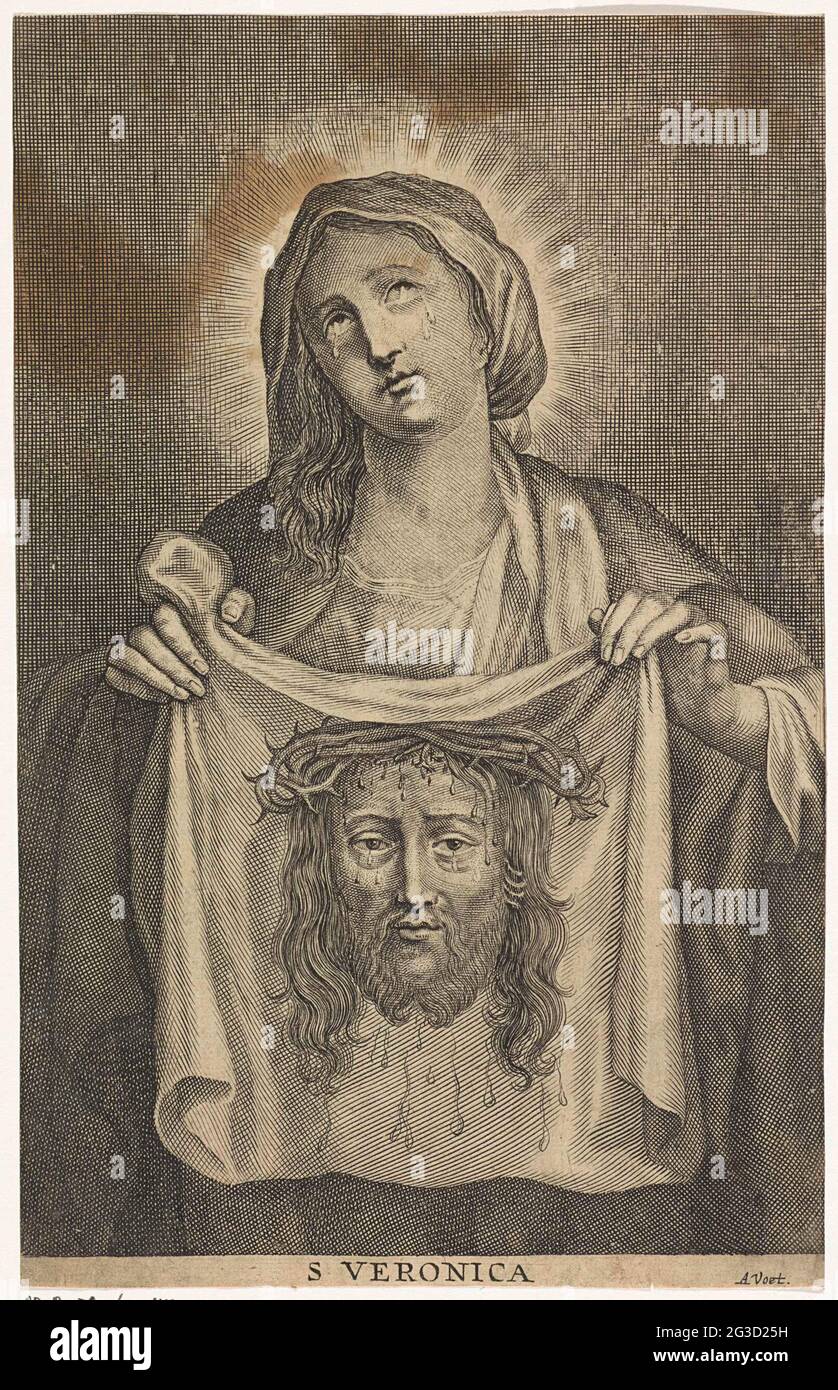 H. Veronica. Saint Veronica with the sweat cloth with Christ's ...