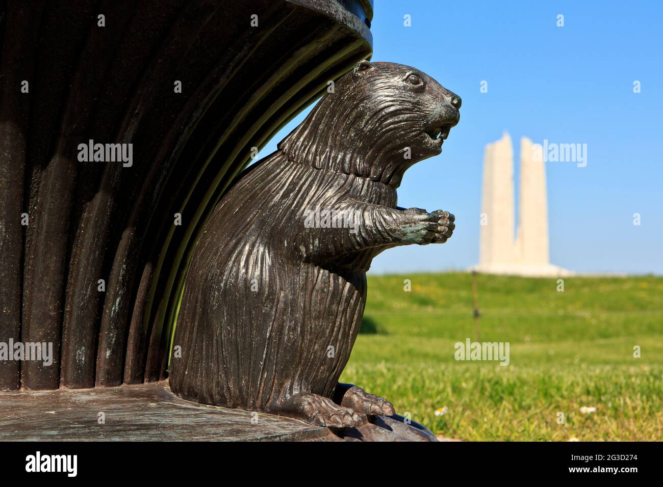 A sculpture of a beaver (a symbol of Canada) at the Canadian National ...