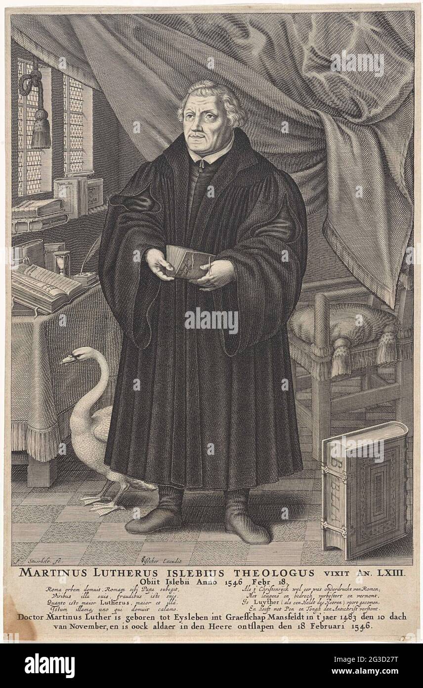 Portrait of Martin Luther. Portrait of church reformer Martin Luther ...