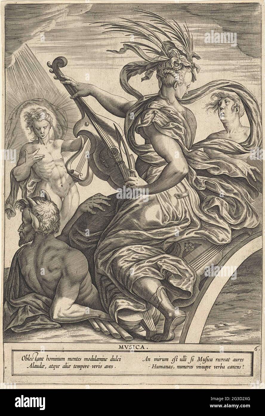 Music; MVSICA; The seven liberal arts. The female personification of ...