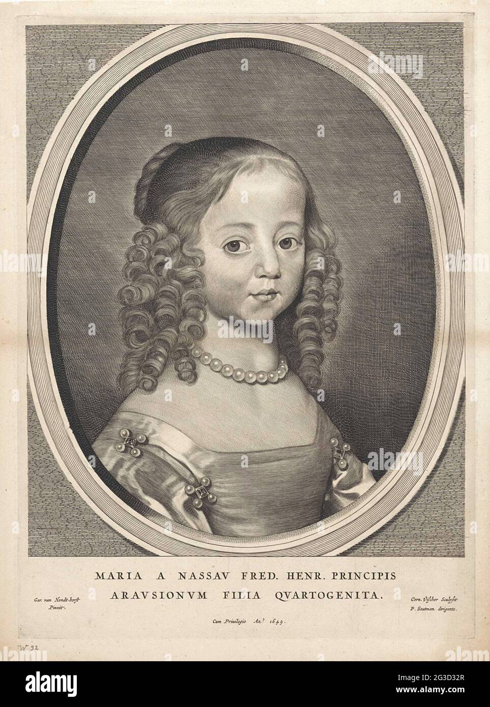 Portrait of Maria, Princess of Orange-Nassau; Orange portraits. Maria ...