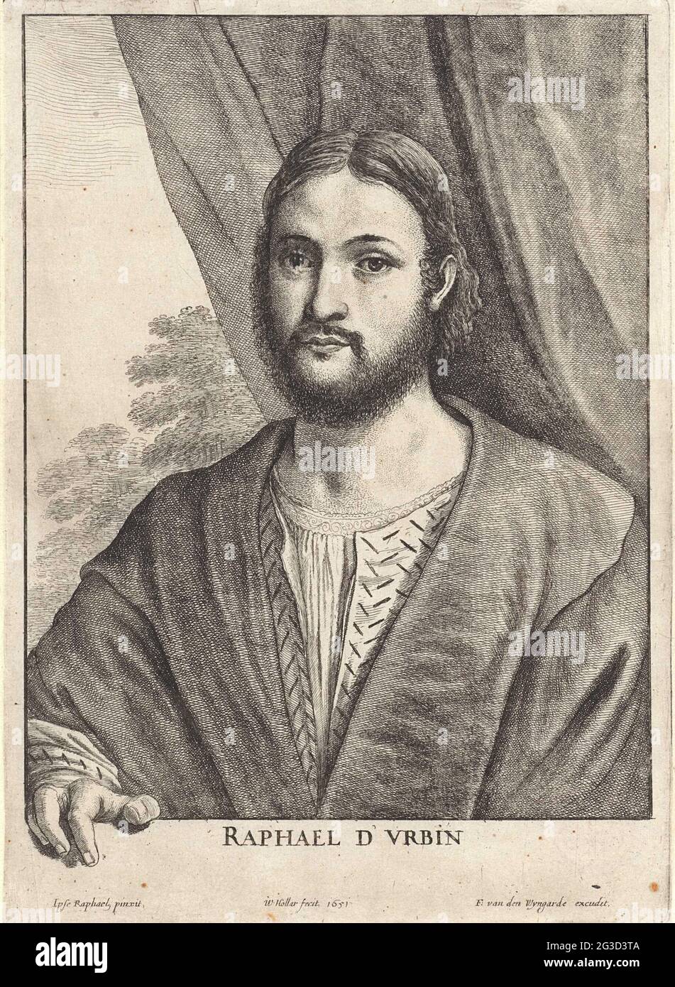 Portrait of Rafael; Italian portraits. Portrait of the Italian artist ...