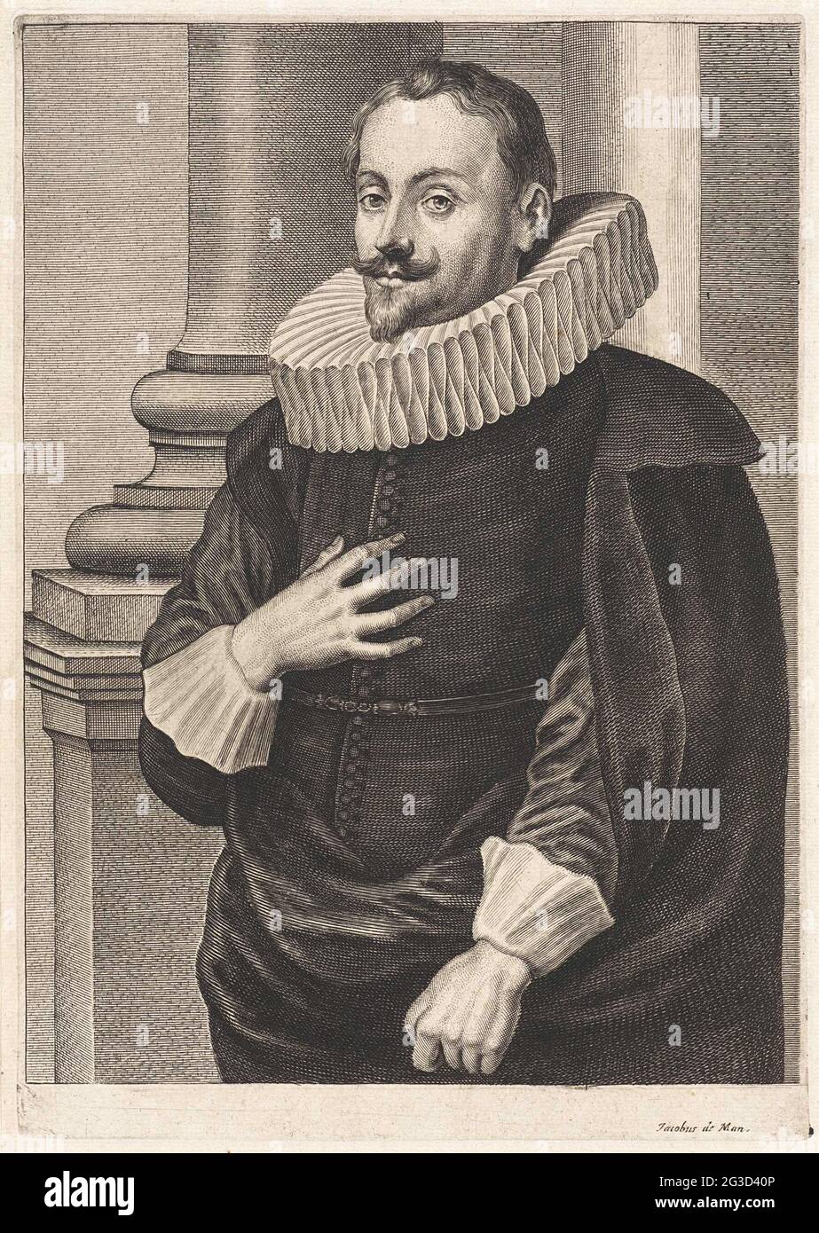 Portrait of peeter Symons. Portrait of artist peeter Symons with ...