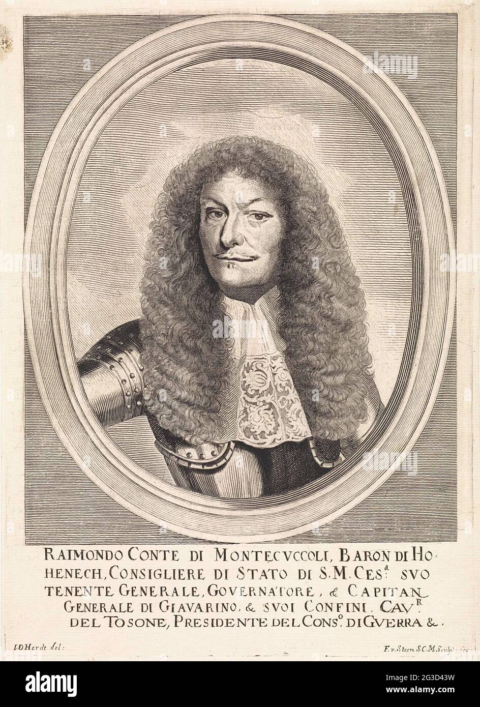 Portrait of Count Raimondo Montecuccoli. Portrait of Count Raimondo ...