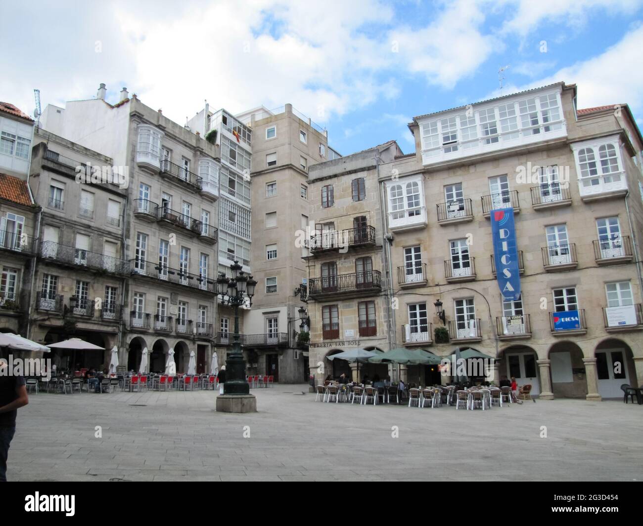 Vigo, Spain - June 12, 2019: Vigo Architecture. Buildings and streets ...