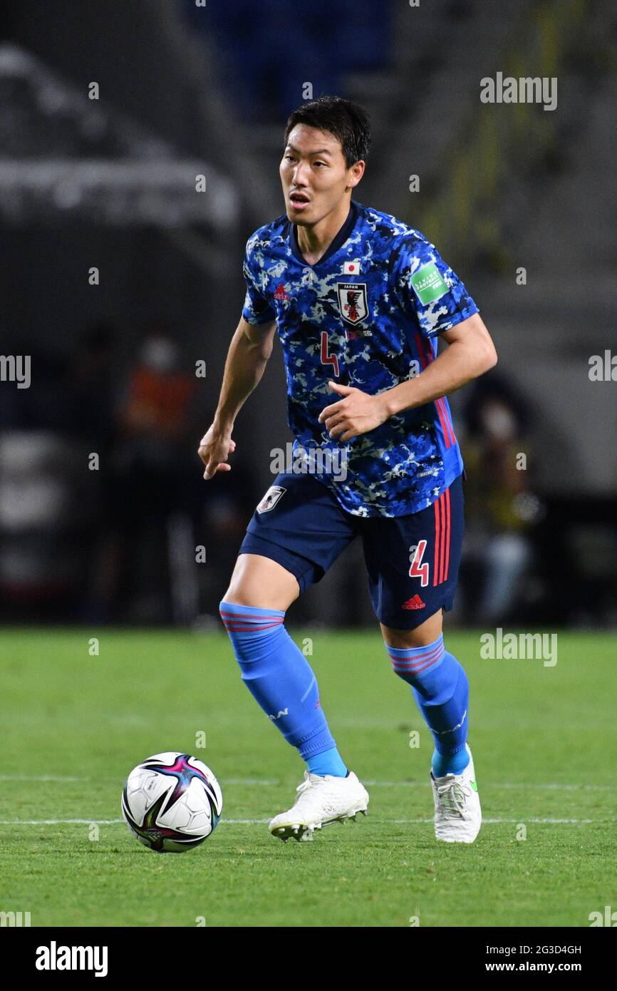 Osaka, Japan. Credit: MATSUO. 15th June, 2021. Gen Shoji (JPN) Football/Soccer : FIFA World Cup ...