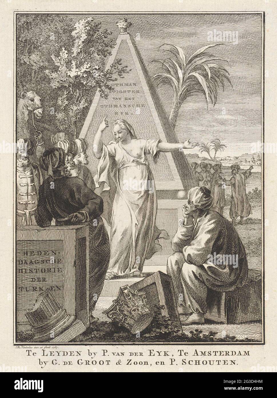 Title page for: 'contemporary history of Turks, part 4', 1766. Title ...