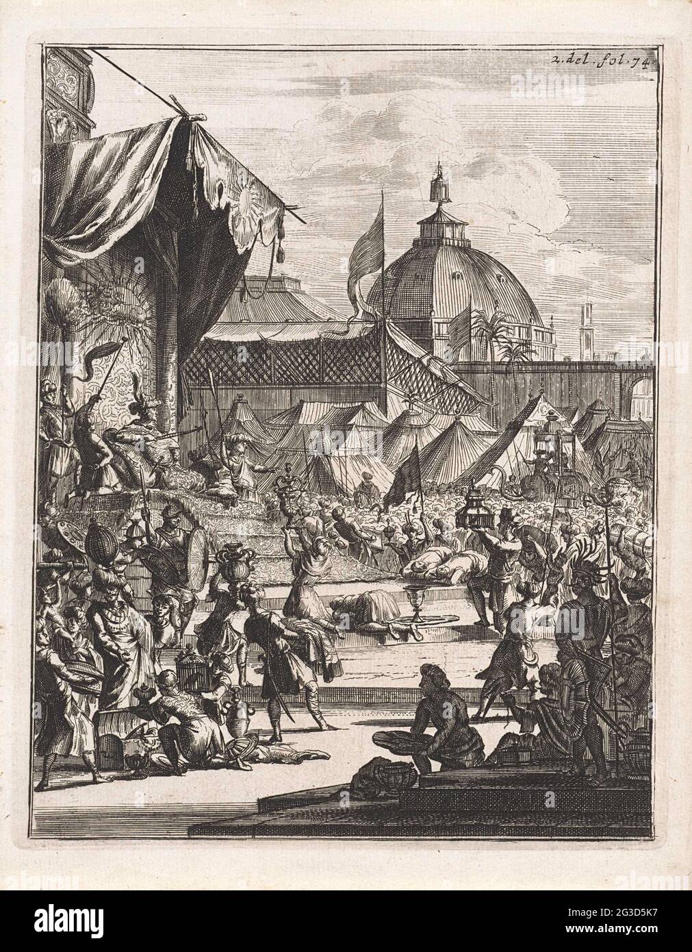 Bending nationals for a ruler. On the left is a ruler on a throne under ...