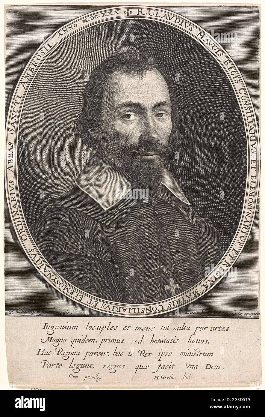 Abbot of saint ambroise in paris council of maria de medici hi-res ...