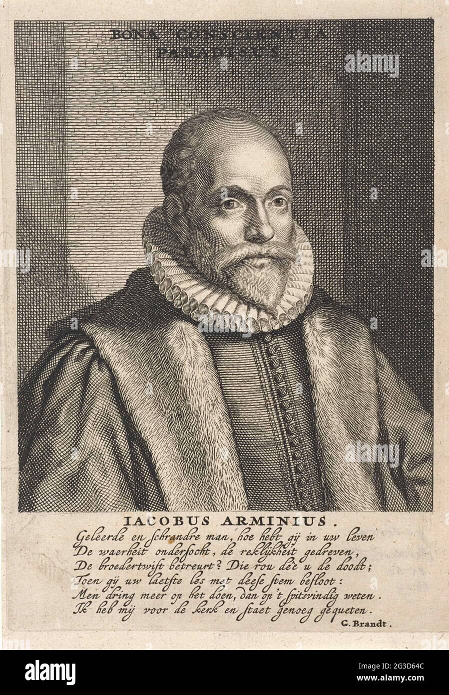 Portrait of Jacobus Arminius. Portrait of the Theologian Jacobus ...