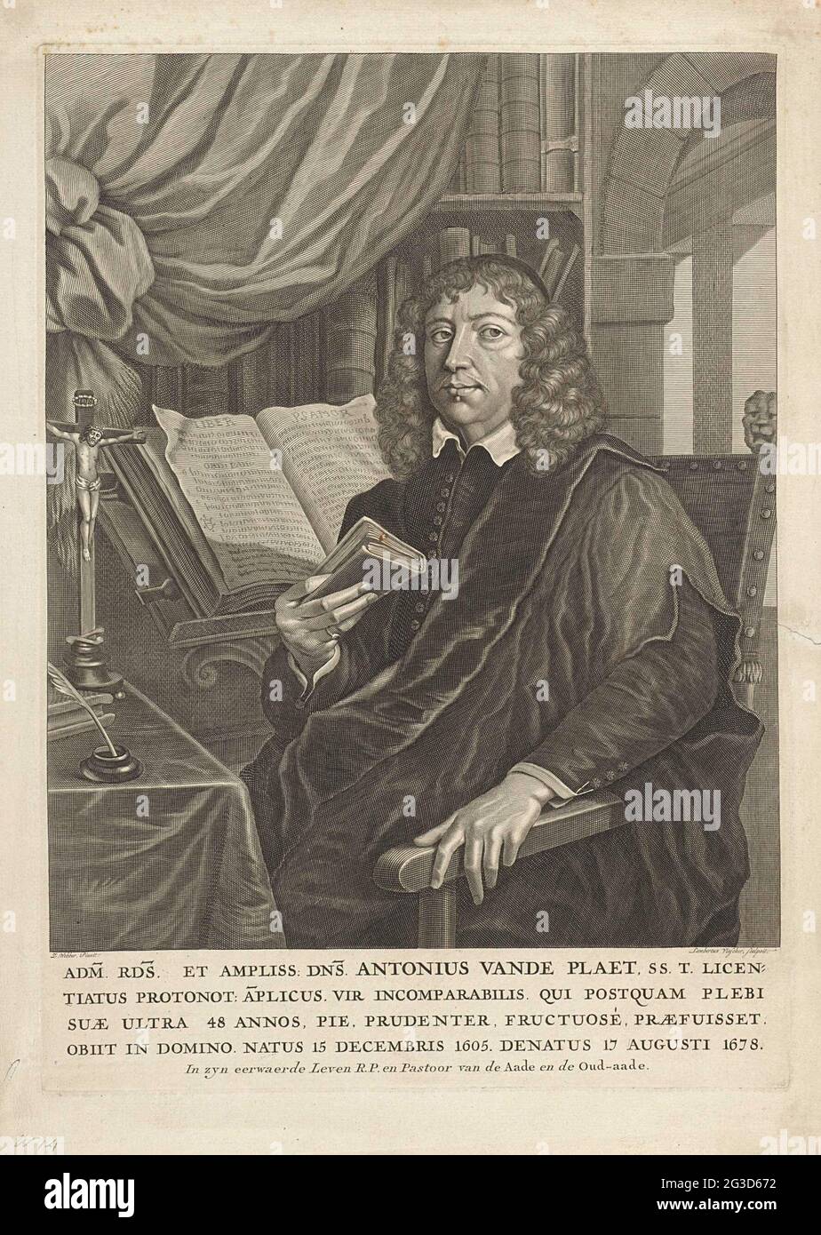 Portrait of Antonius van der Plaat. The spiritual Antonius van der ...